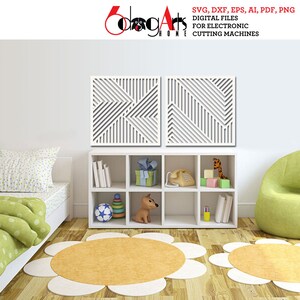 9 Layered Shiplap Wall Decor Panel Digital Templates SVG DXF Vector ...