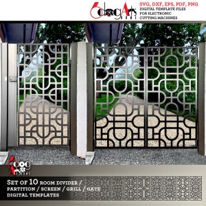 10 Grill Gate Room Screen Divider Partition Garden Trellis Templates ...