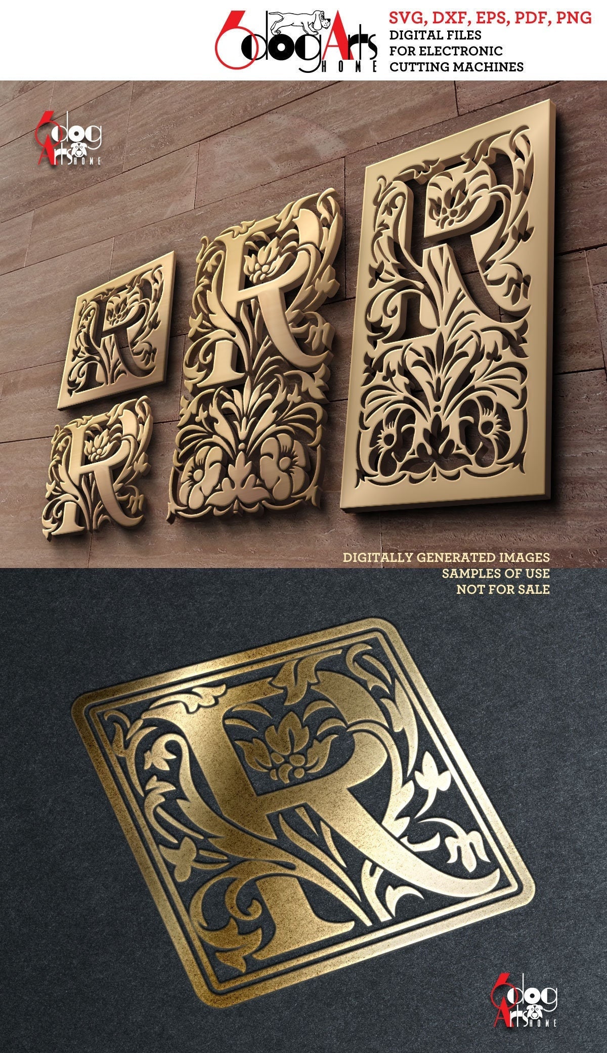 6 Monogram Letter R Templates Digital Vector Files Svg Dxf - Etsy Australia