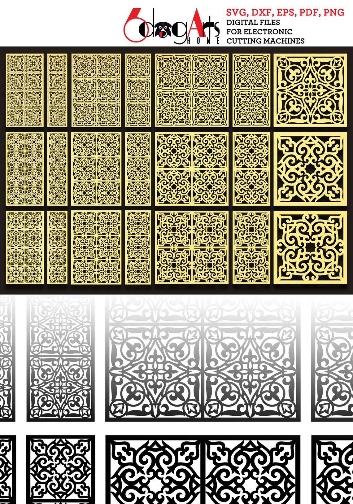 21 Damask Arabesque Grill Gate Room Screen Divider Partition - Etsy