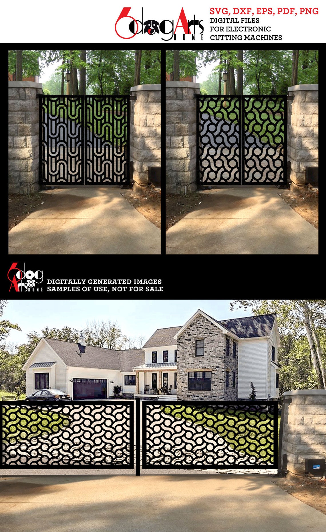 12 Gate Grill Partition Templates Digital Svg Dxf Files Room | Etsy