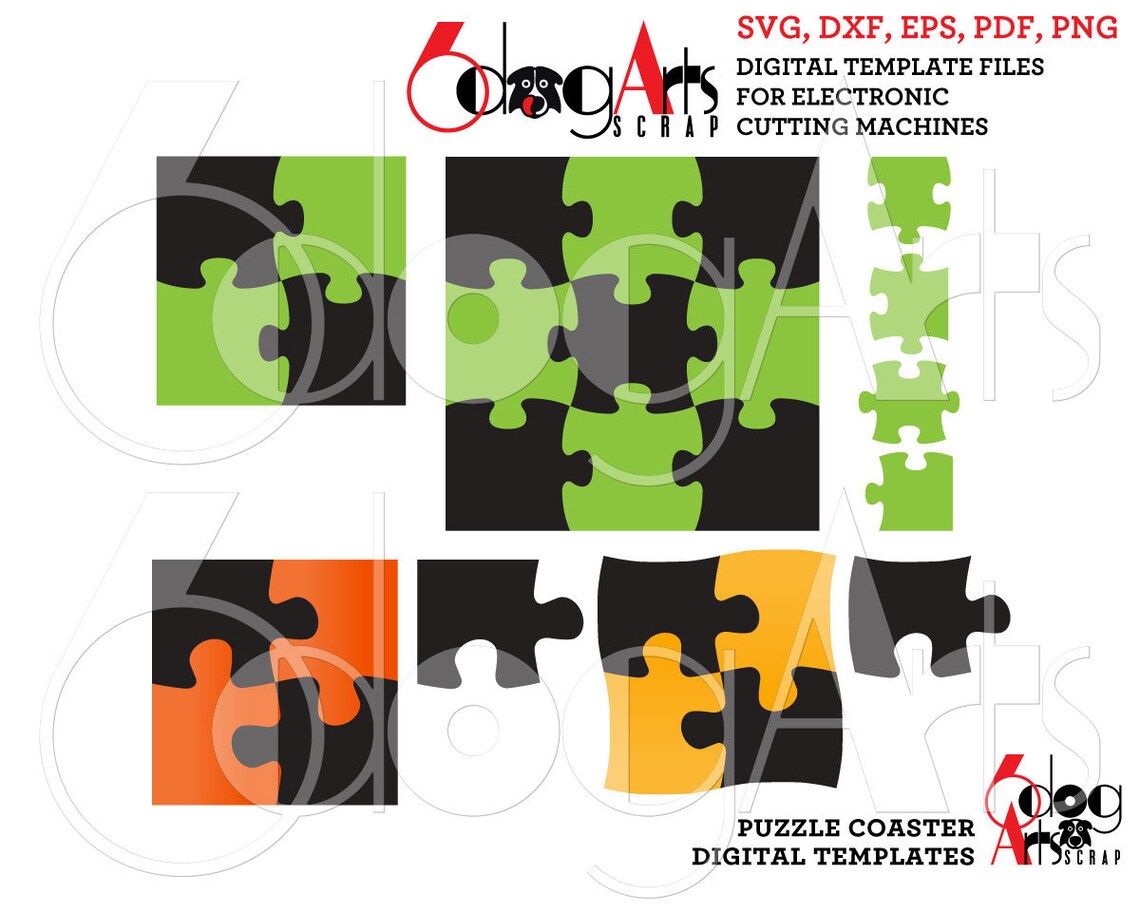 Puzzle Coaster SVG Template, Trivet & Wall Decor (digital Download) JH ...