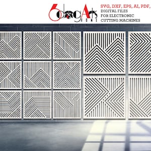 9 Layered Shiplap Wall Decor Panel Digital Templates SVG DXF Vector ...