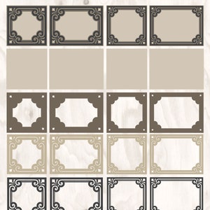 Layered Frame Templates Vector Digital SVG DXF Files for Wood Cardboard ...