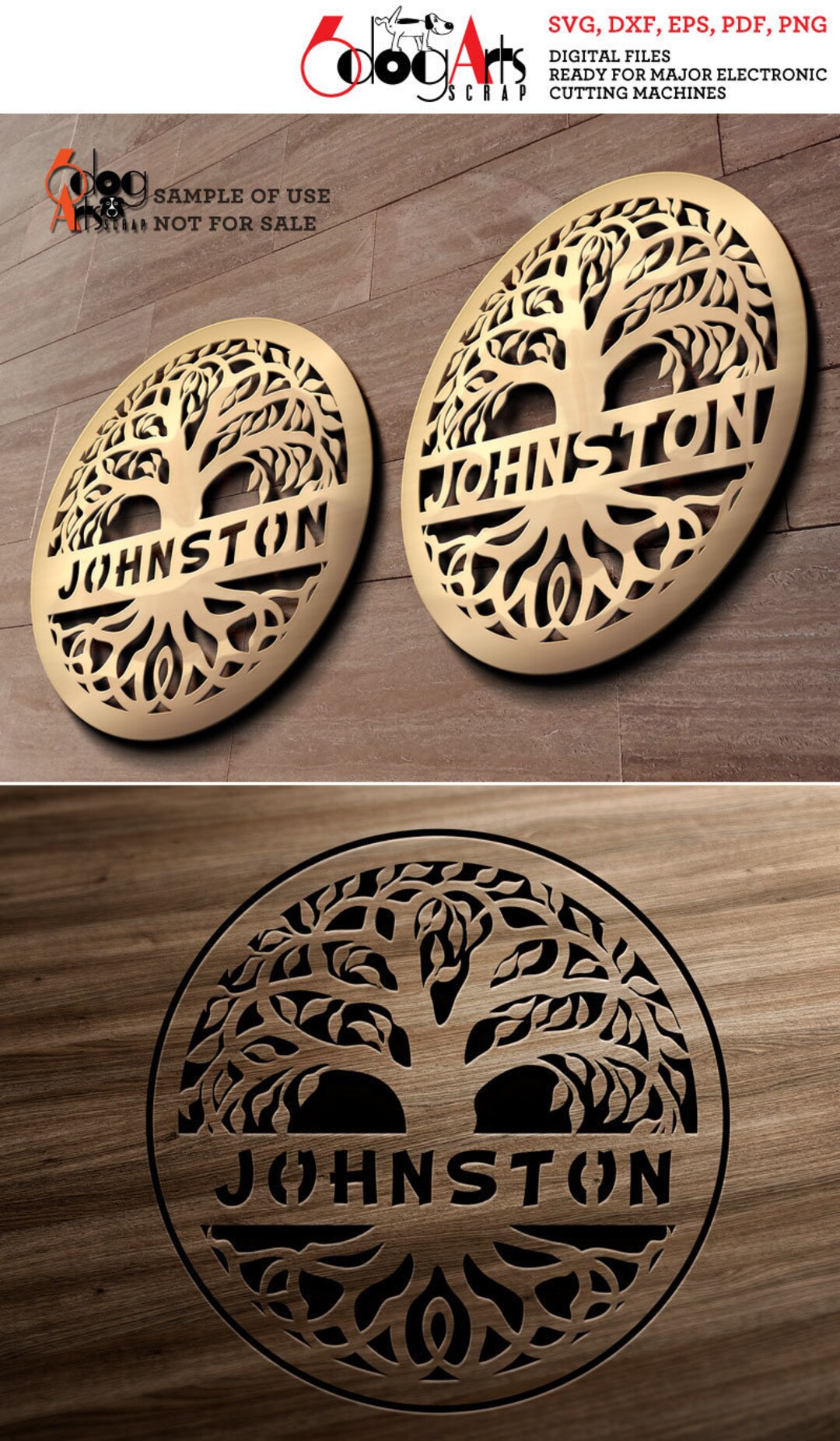 10 Celtic Tree of Life Name Frame Templates Digital Vector - Etsy