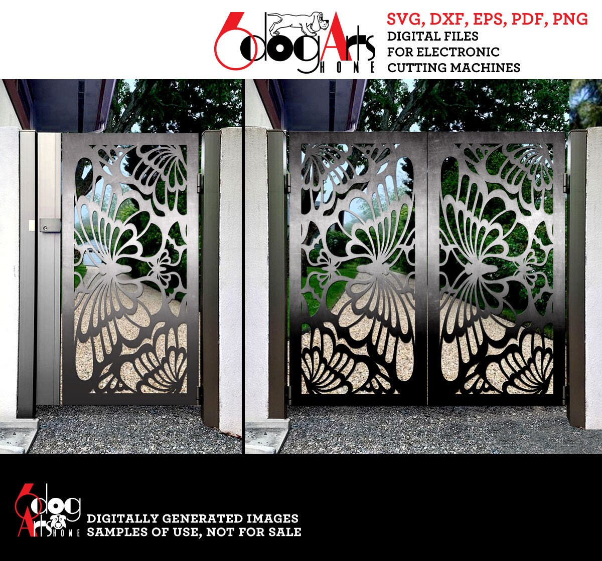 Butterfly Page Divider Design