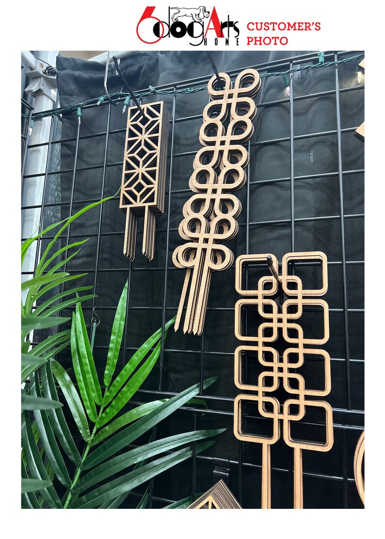 18 House Plant Trellis Stake Templates Vector Digital SVG DXF Files ...