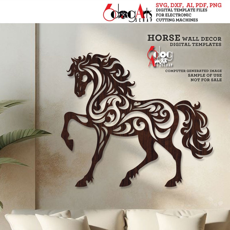 Metal Art Geometric Horse - Etsy