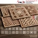 20 Celtic Coaster Trivet Templates Vector Digital SVG DXF Files Instant ...