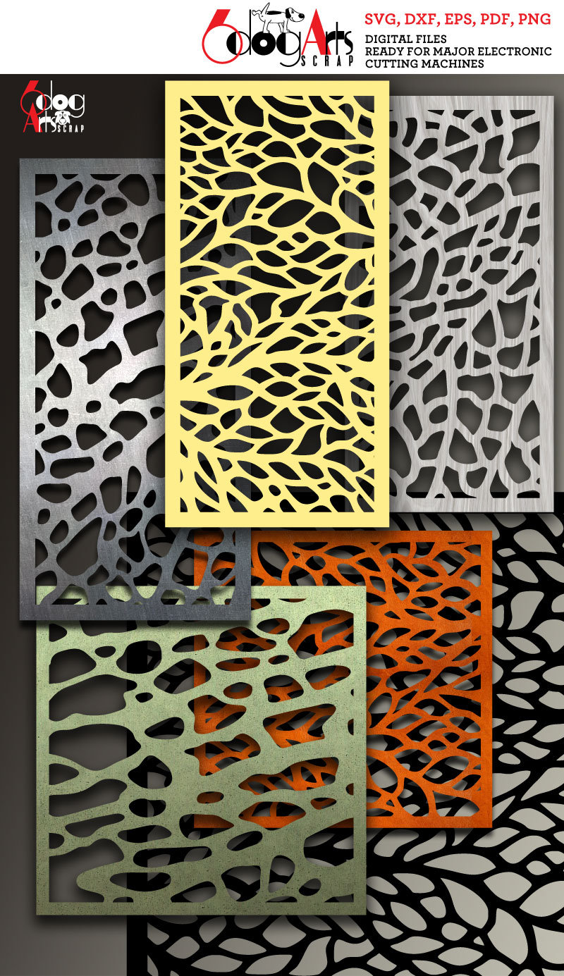 21 Skeleton Leaf Grill Gate Partition Templates Digital Vector Svg Dxf ...