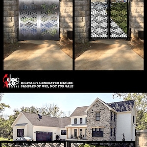 8 Wavy Gate Grill Partition Templates Digital Svg Dxf Files Room Screen ...