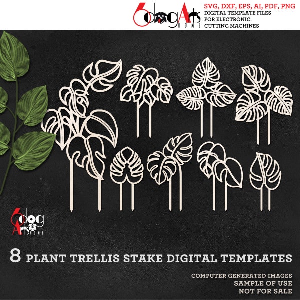 Monstera Stacked Trellis Digital File SVG - Etsy Canada
