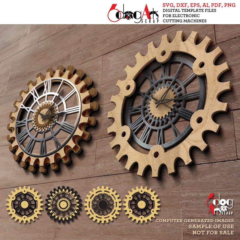 Steampunk Wall Clock - Etsy