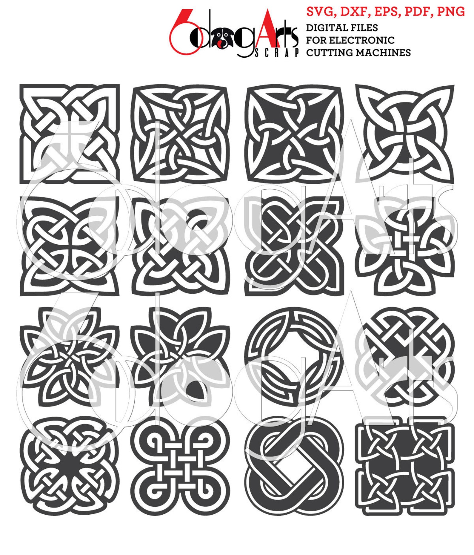 16 Celtic Coaster Grill Trivet Wall Decor Templates Vector - Etsy