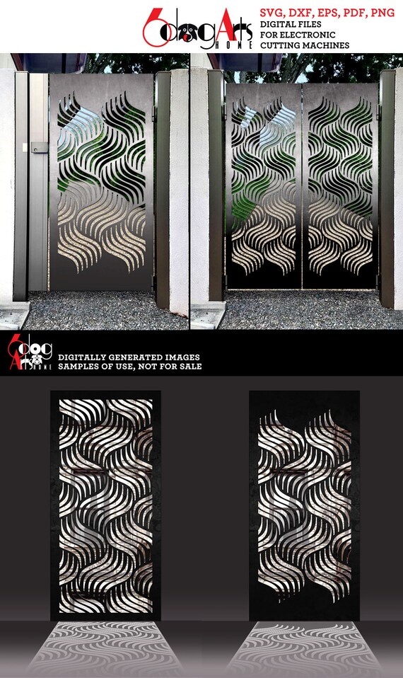 13 Gate Grill Partition Templates Digital Svg Dxf Files Room Screen ...