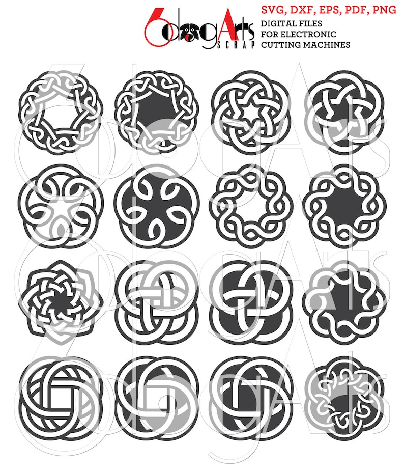 16 Celtic Coaster Grill Trivet Wall Decor Templates Vector - Etsy