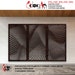 3 Perforated Waves Wall Decor Room Divider Partition Privacy Screen ...