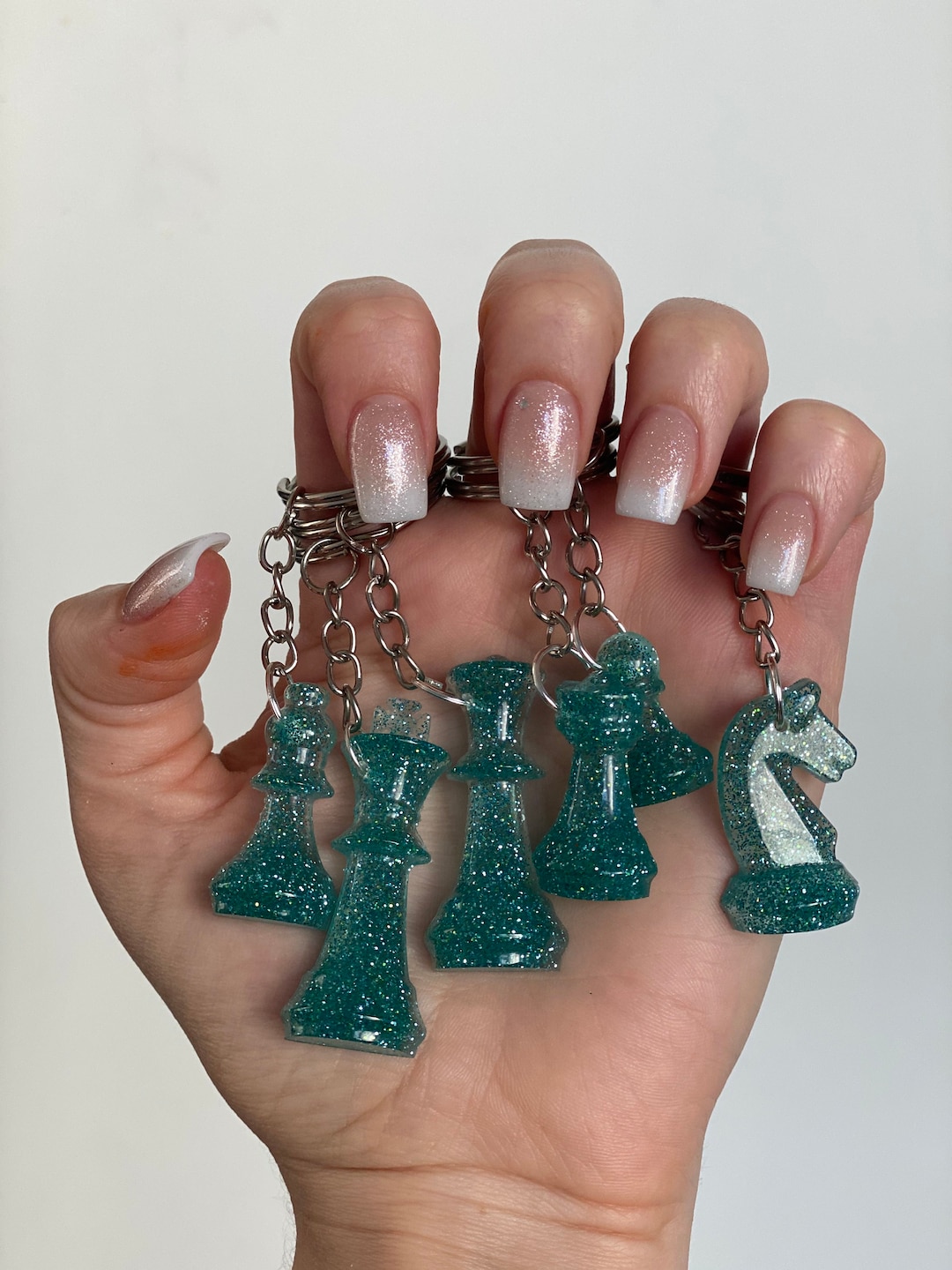 CHESS KEYCHAINS BUNDLE | 6x Chess Keychains Set | Handmade Miniature ...