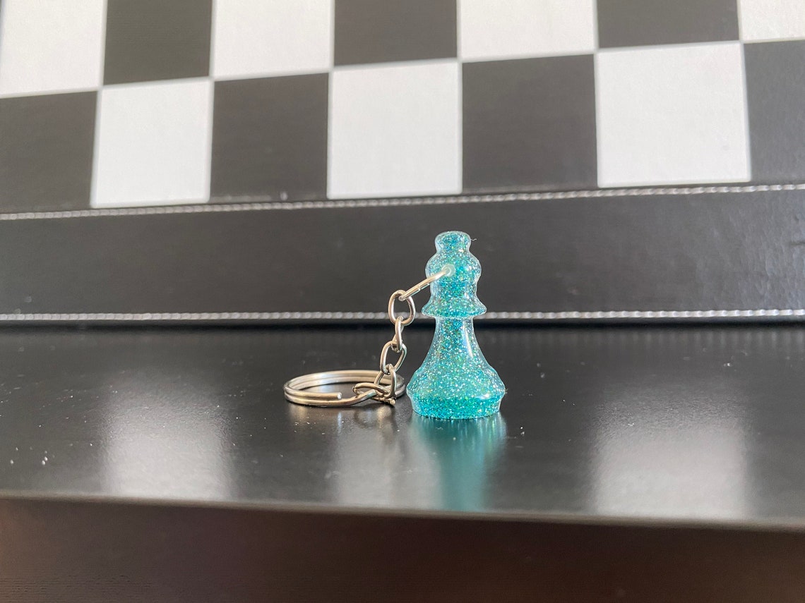MYSTERY | Chess Bishop Keychain | Handmade by Chess Master Liza ...