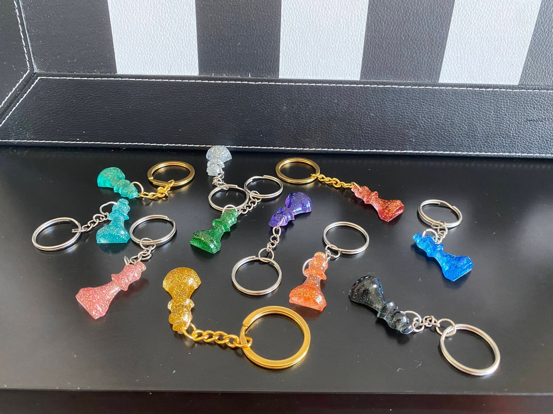 MYSTERY | Chess Bishop Keychain | Handmade by Chess Master Liza ...