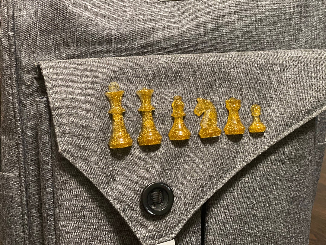 Gold Pins | Chess Pins | Handmade by Master Liza | Perfect as Gift! - Etsy
