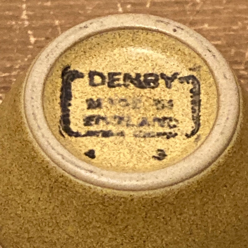 Vintage Denby Ode Mustard Pot. 1960’s Mustard Antique Gold Glaze. - Etsy