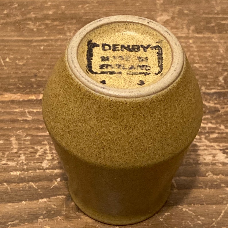 Vintage Denby Ode Mustard Pot. 1960’s Mustard Antique Gold Glaze. - Etsy