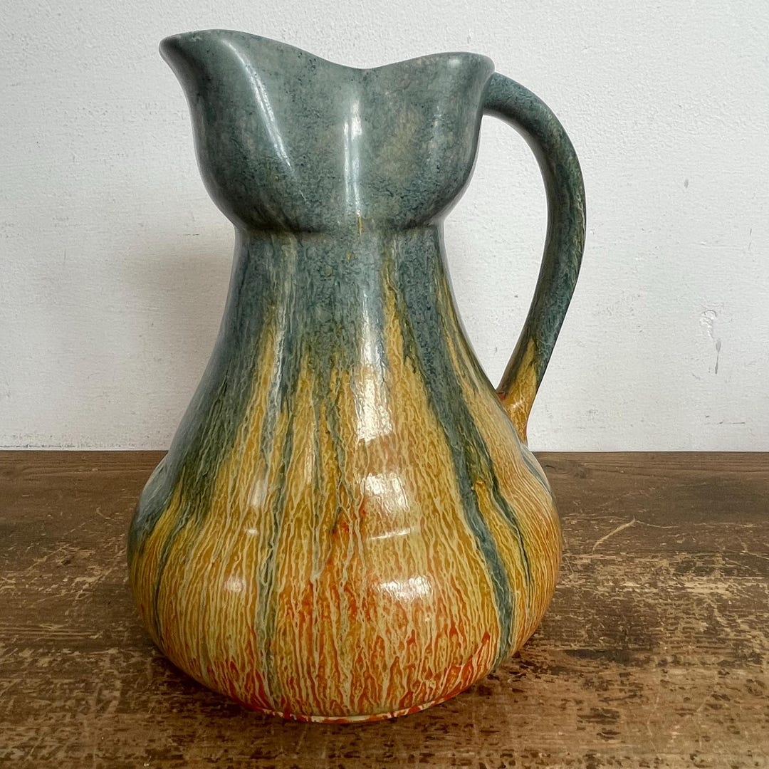 Wadeheath Drip Glaze Jug, Orcadia Ware C1930 - Etsy UK