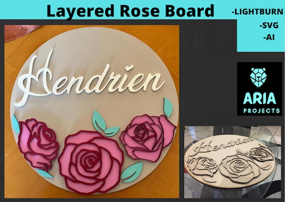 Layered Roses Instant Download - Etsy