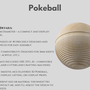 Pokeball - Sliced Vector Template, Parametric, Multilayer Laser Cut ...