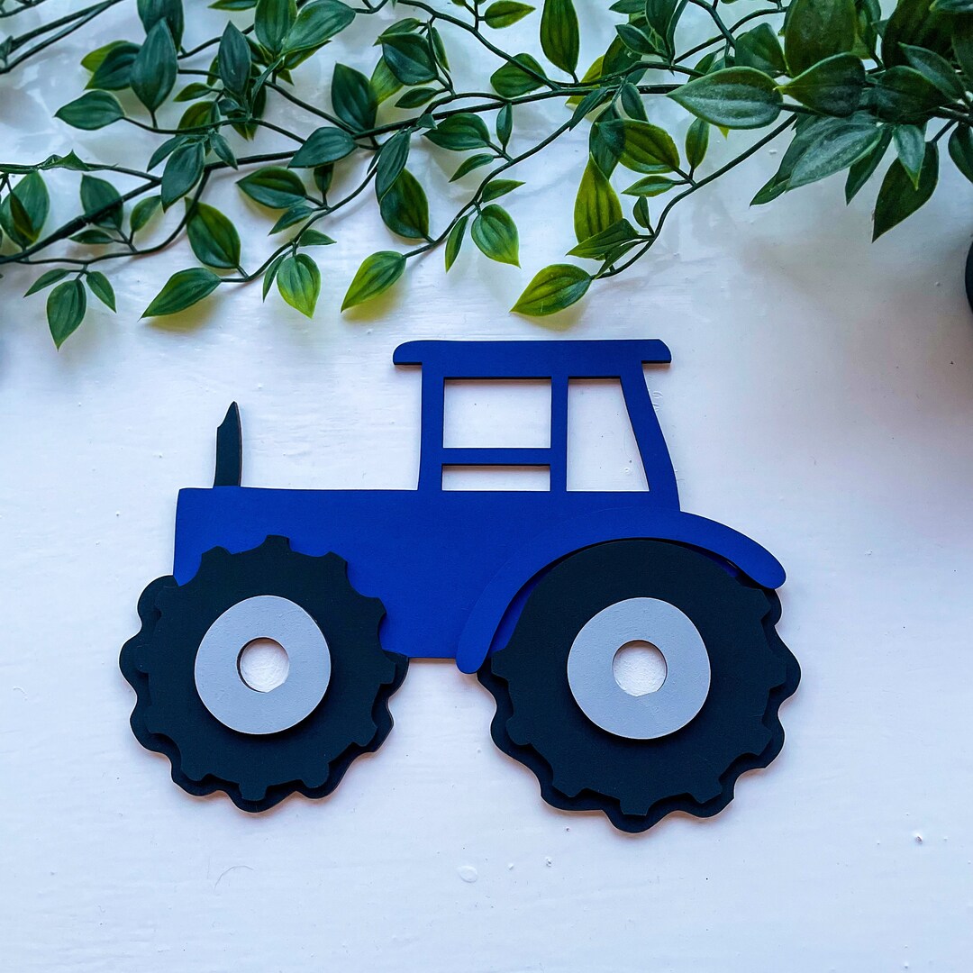 Tractor Decor for Kids Farm Theme Room Decoration Boys Nursery Wall Art ...