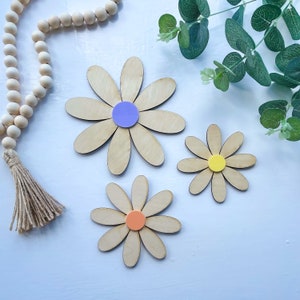 Wooden Daisy Flower Wall Art - Etsy