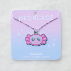 Axolotl Necklace | Salamander Charm, Quirky Jewellery, Kawaii ...