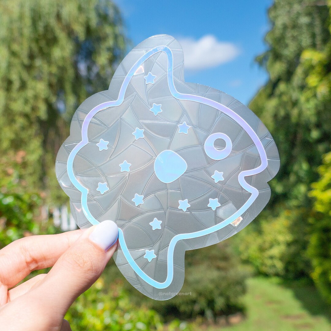 Fish Suncatcher, Ocean Sunfish, Rainbow Maker, Mola Mola Sticker, Sea ...