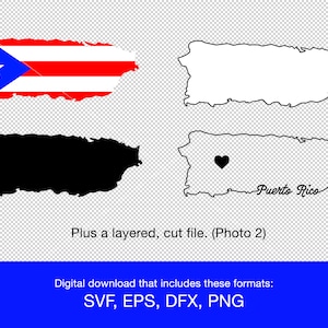 Puerto Rico Bundle Svg Png Eps Dxf PR Svg | Etsy