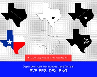 Texas Outline | Etsy