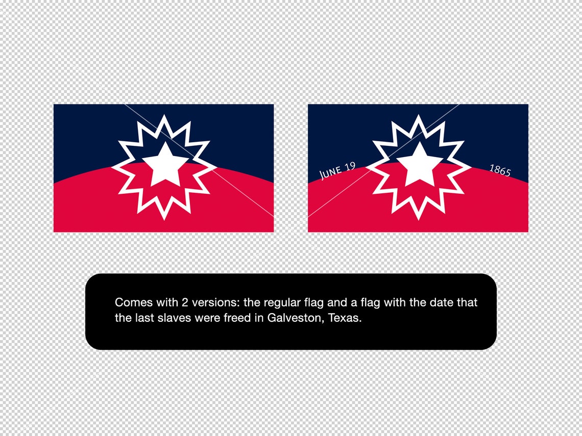 Juneteenth Flag Svg Png Eps Dxf 2 Versions of the Flag - Etsy