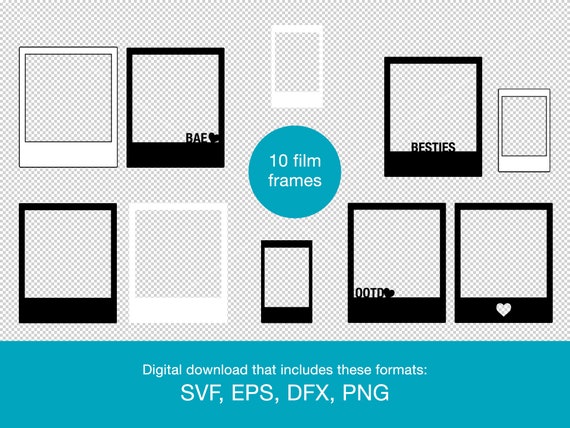 Photo Frames Svg - Etsy