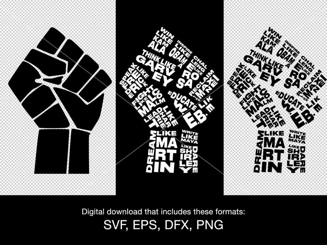 Juneteenth Svg Png Eps - Raised Fist Svg Png Eps - Black History - Etsy