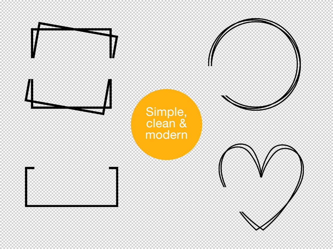 Split Geometric Frames Svg Png Eps Dxf Bundle With 14 Frames - Etsy