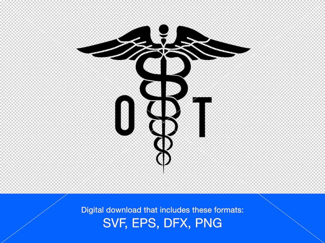 Medical Symbol With Letters OT for Occupational Therapist Svg Png Eps ...