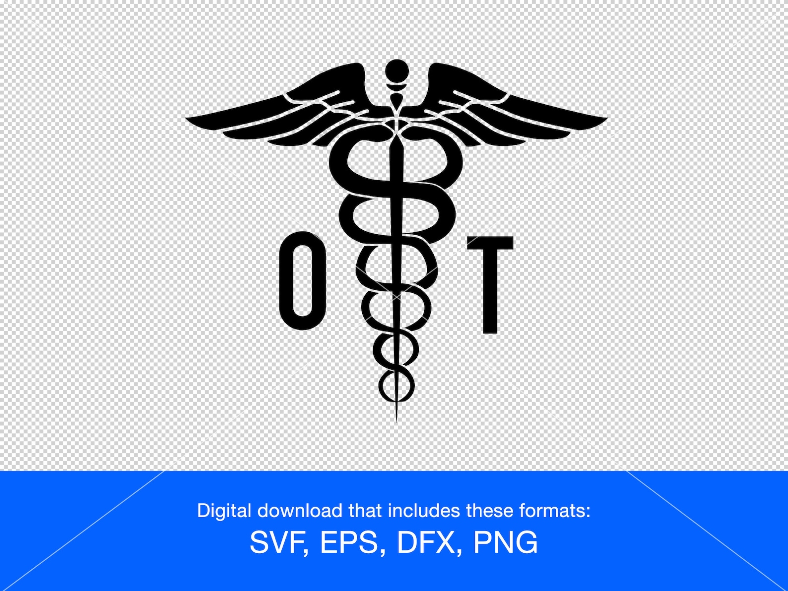 Medical Symbol With Letters OT for Occupational Therapist Svg Png Eps ...