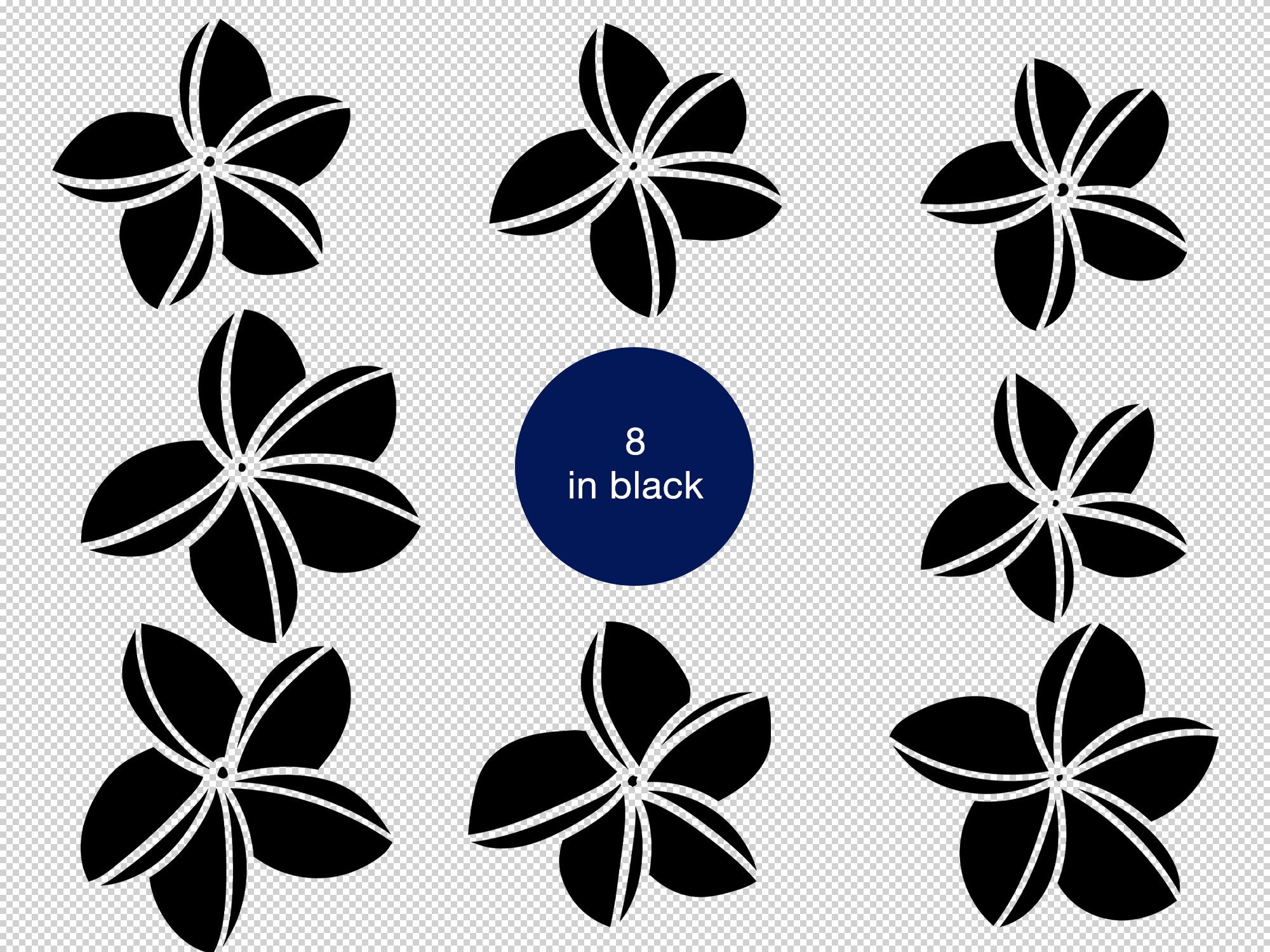 Plumeria Svg Png Eps Dxf - Etsy