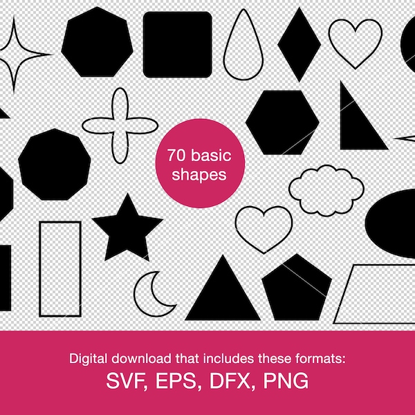 Basic Shapes Svg - Etsy