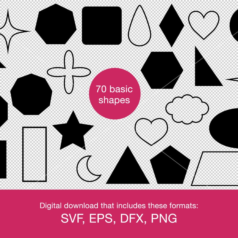 Basic Shapes Svg - Etsy