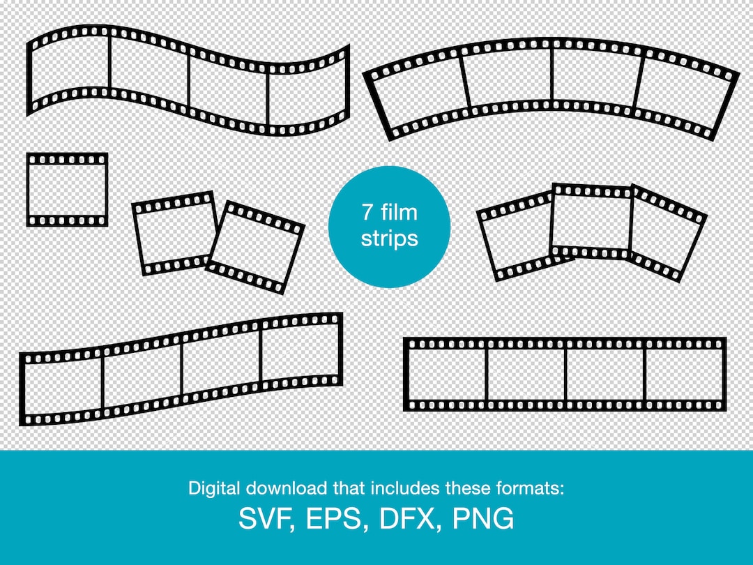 Film Strip Svg - Film Negative Svg Png Eps - Etsy