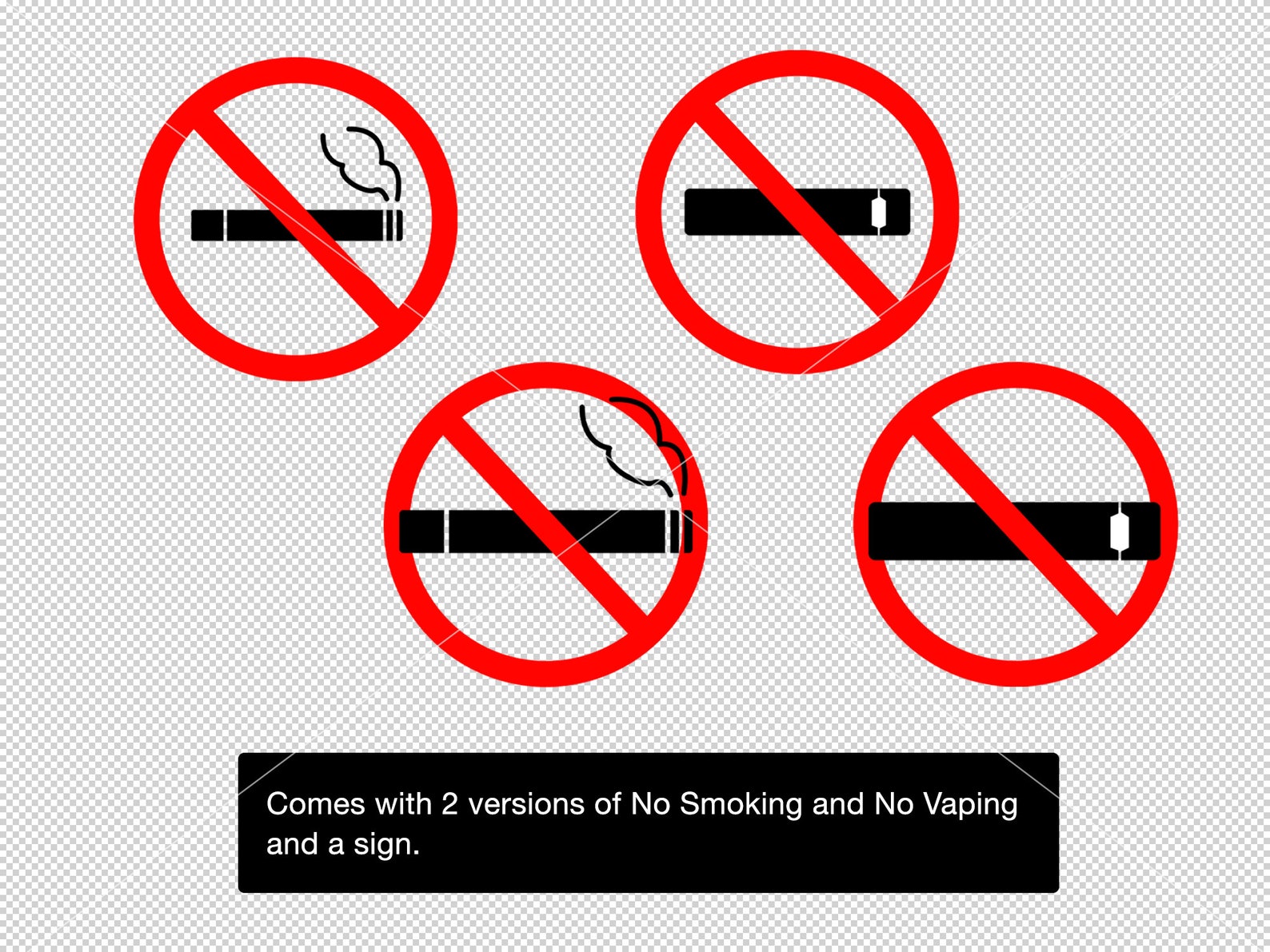 No Smoking No Vaping Svg Png Eps Dxf - Etsy