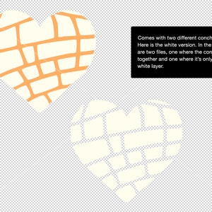 Concha Heart Pan Svg Png Eps Dxf - Mexican Sweet Bread Clipart - Etsy