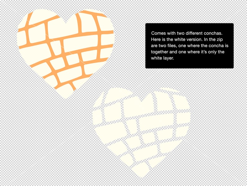 Concha Heart Pan Svg Png Eps Dxf - Mexican Sweet Bread Clipart - Etsy