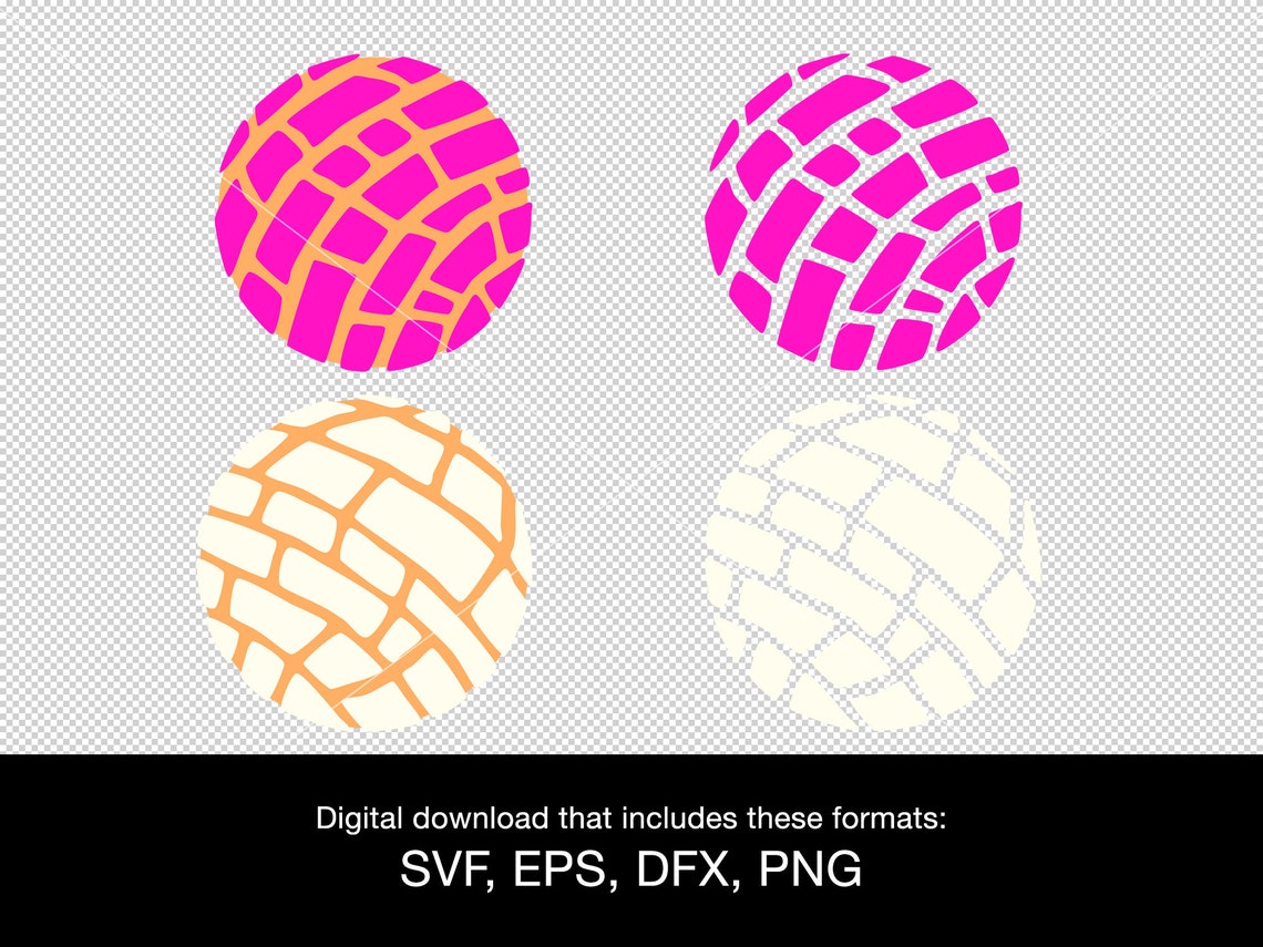 Concha Pan Svg Png Eps Dxf - Mexican Sweet Bread Clipart - Etsy